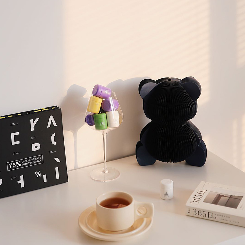 Mini bear shape paper honeycomb ornaments | Harborapaper